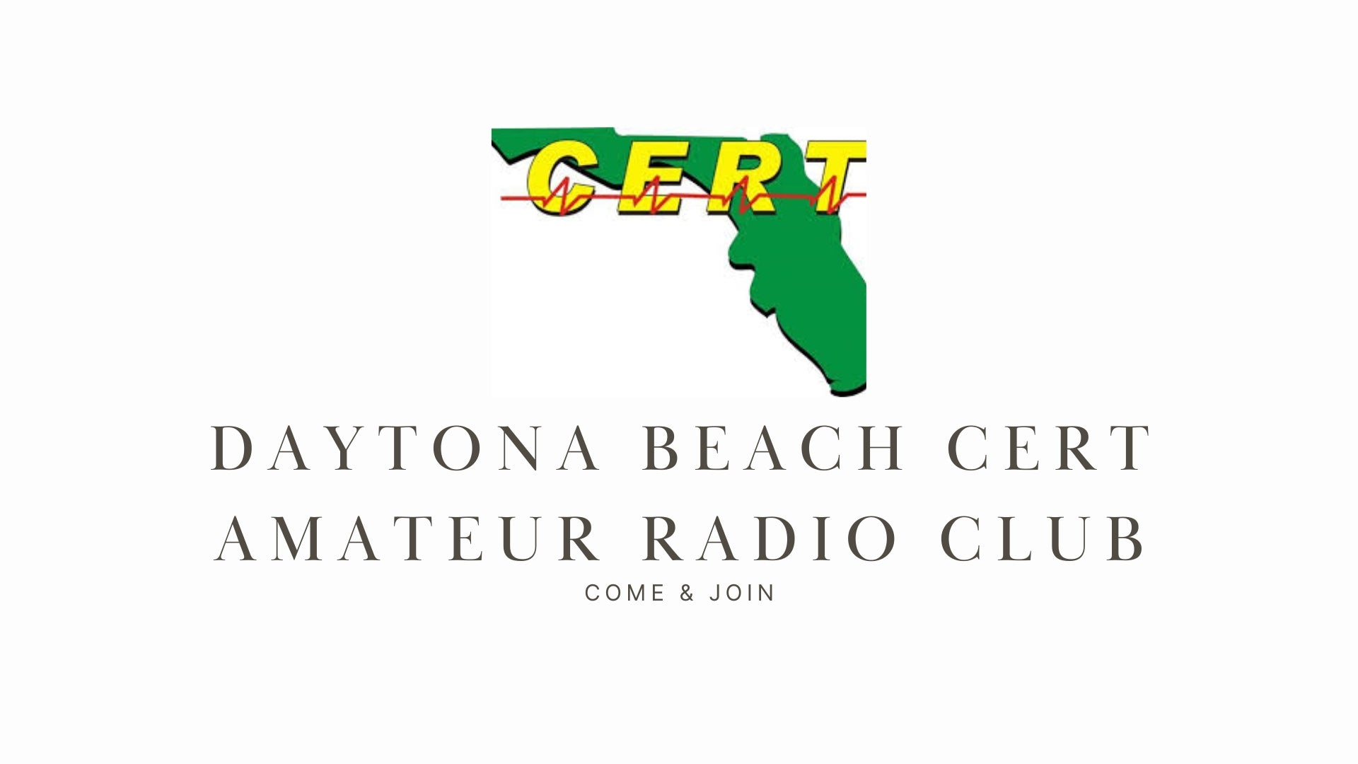 Daytona Beach CERT Amateur Radio Club: Public Service Focused with Div