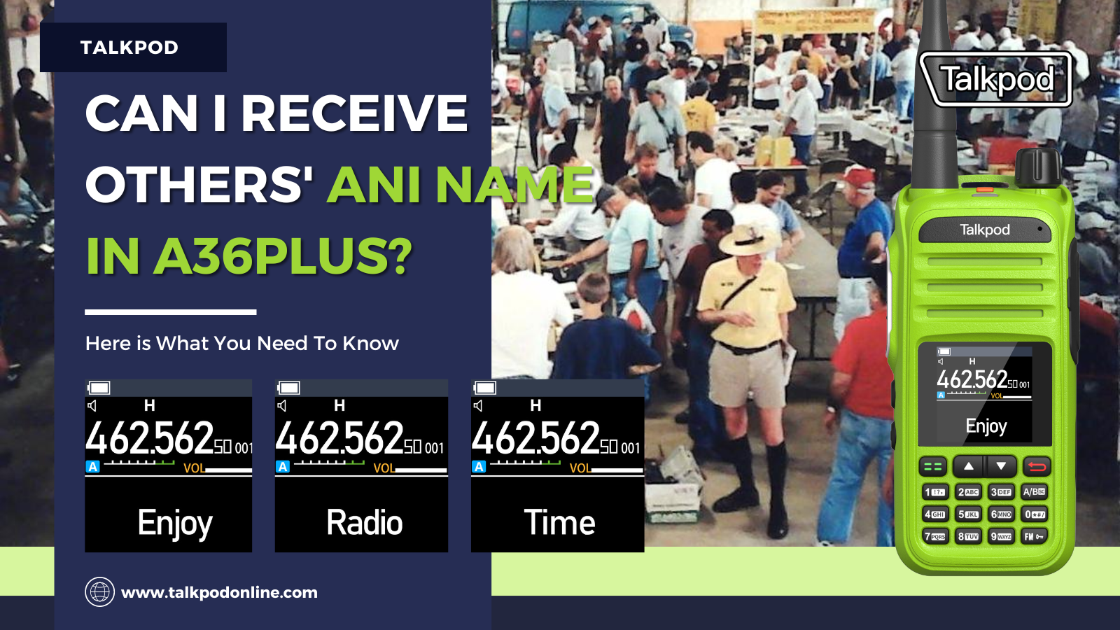 Can I Receive Others' ANI Name in A36plus (5W Version)?