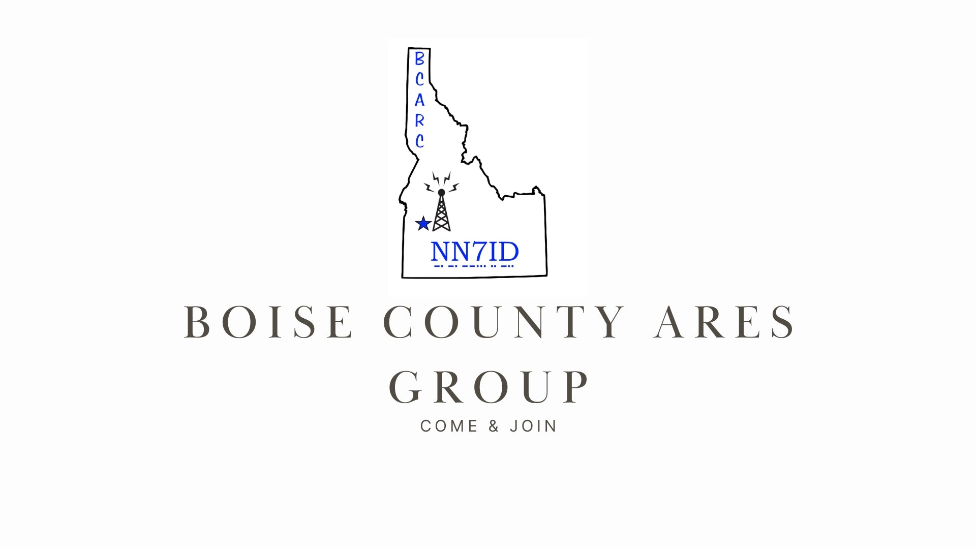 Public Service Focused Option: Boise County ARES Group (KI7KDB) with C