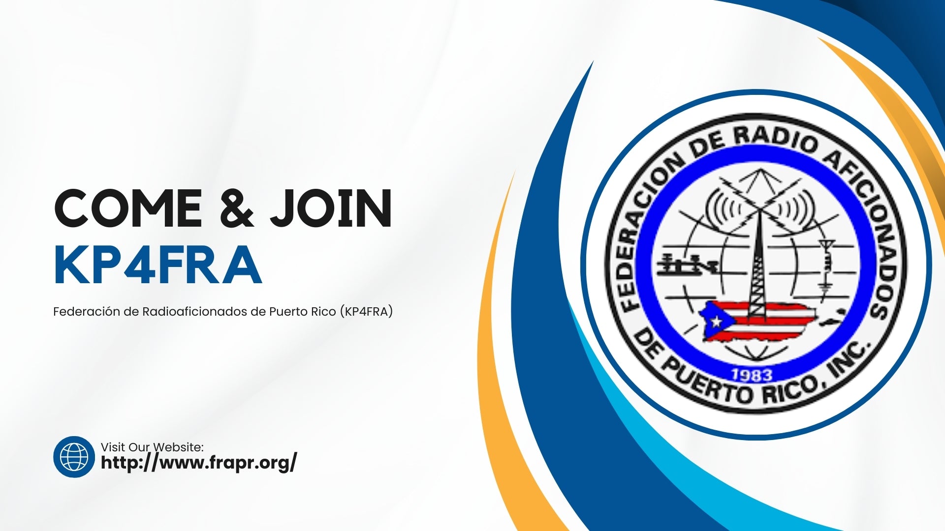 Federación de Radioaficionados de Puerto Rico (KP4FRA): Supporting Ama