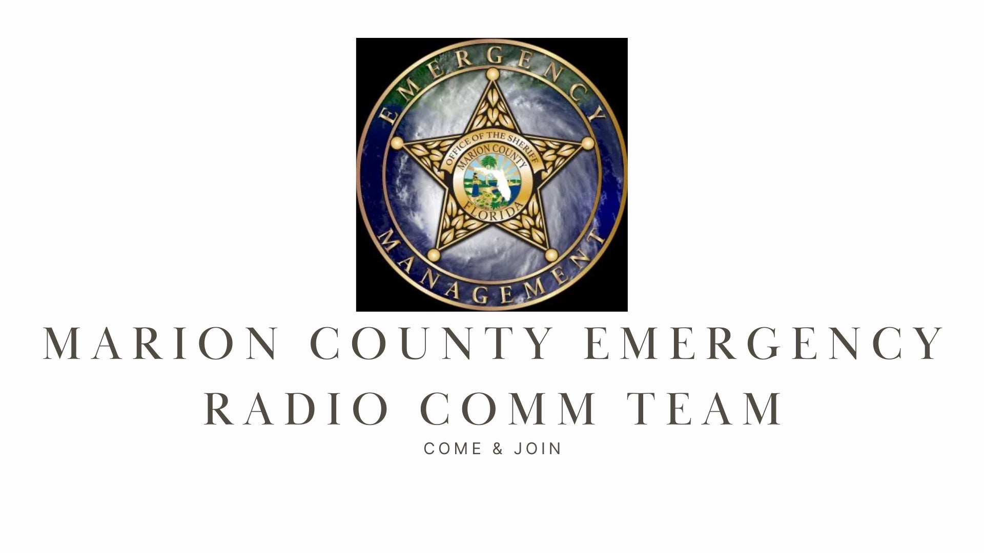 Serving the Community: Marion County Emergency Radio Comm Team (KG4NXO