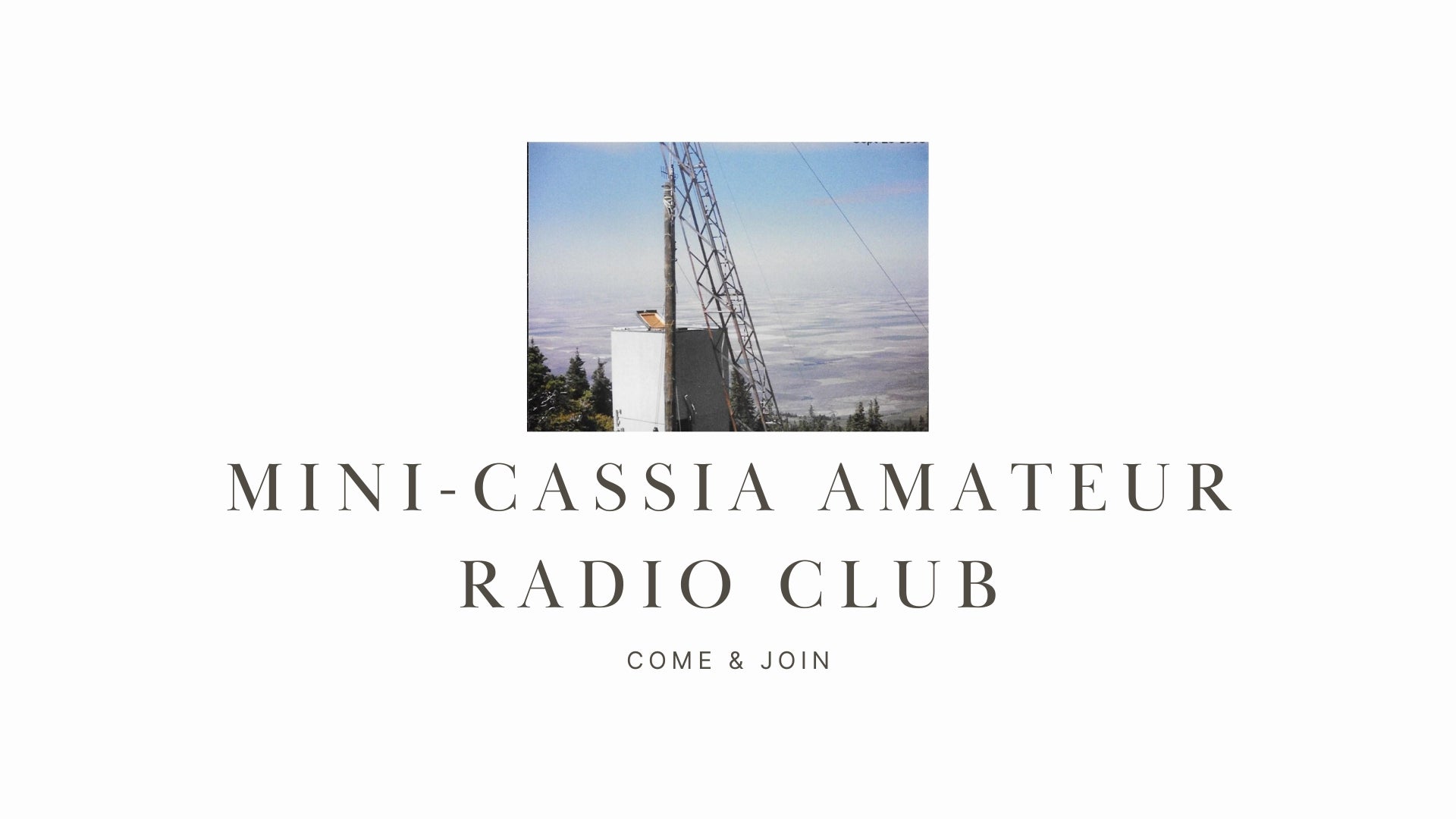 Mini-Cassia Amateur Radio Club (Possible Option in Rupert, Idaho - Con